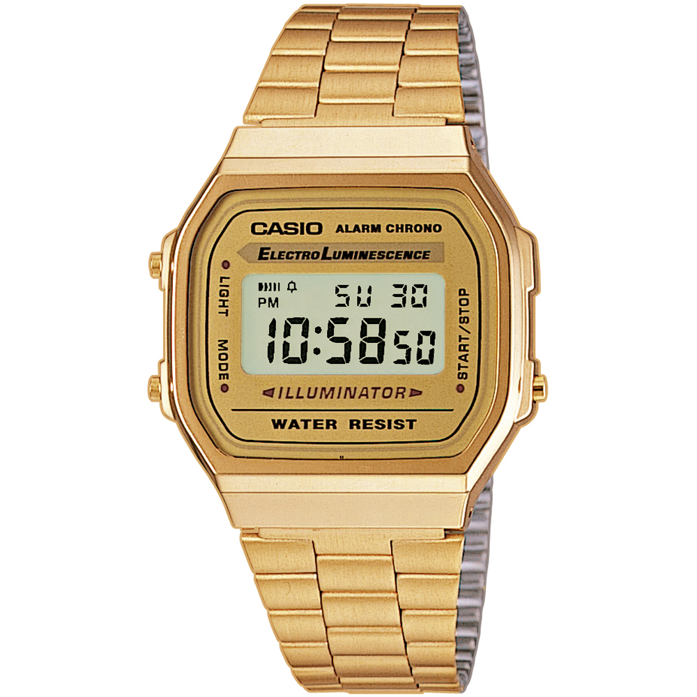 Montre Casio Vintage A168WG-9EF Retro Mirror • EAN: 4971850433613 ...