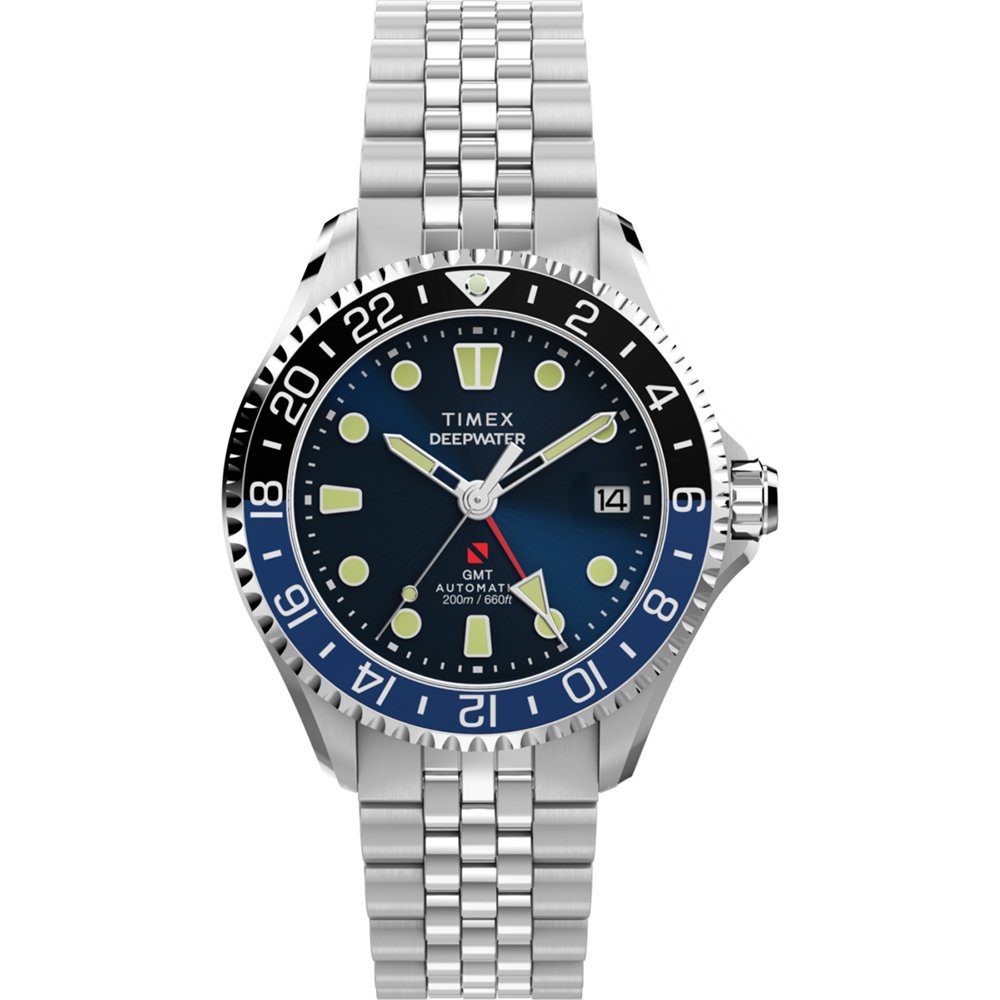 Montre Timex Deep Water TW2Y64000 Deepwater Meridian 200 Automatic GMT ...